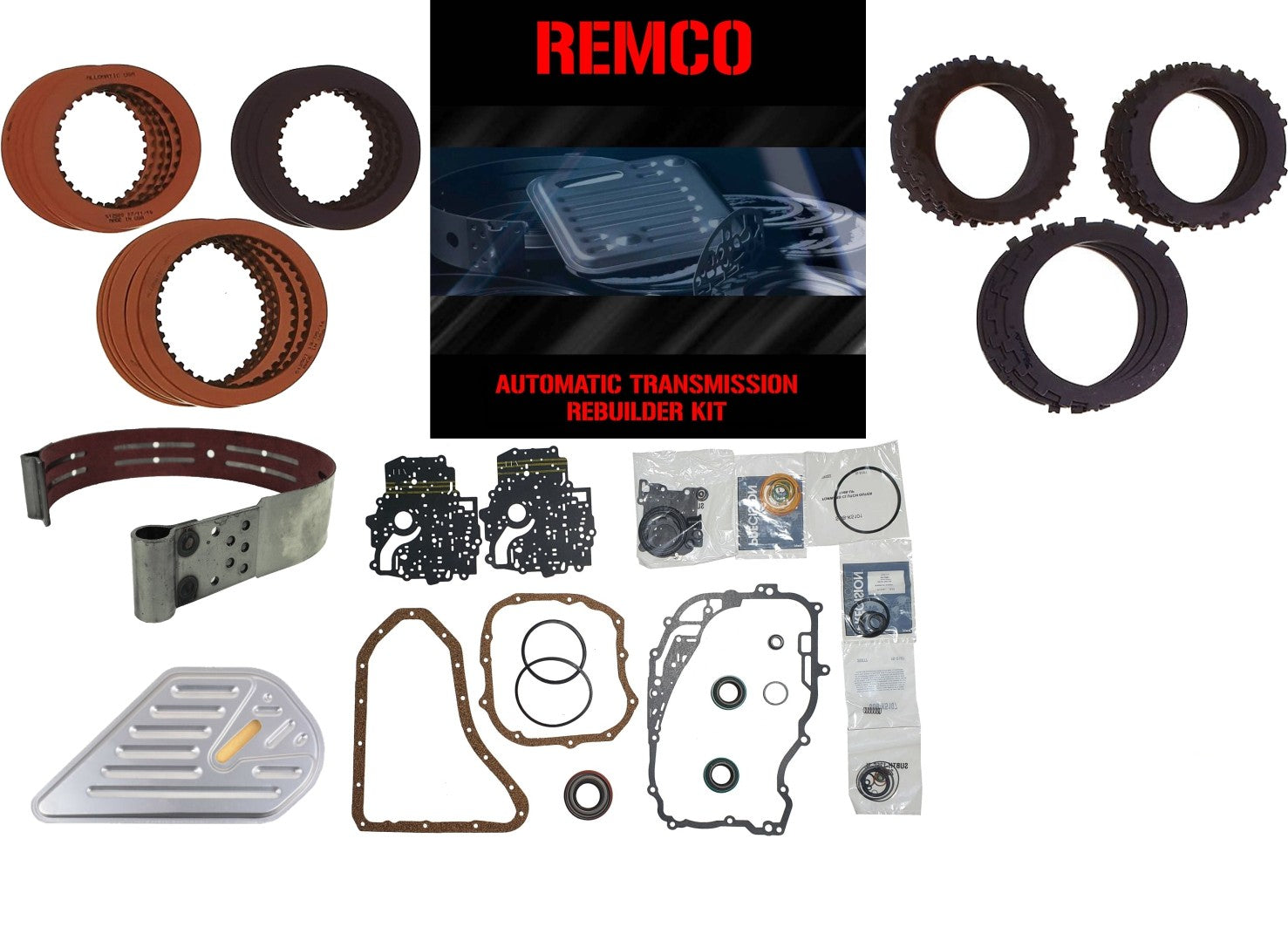 th 125 c (80-up) transmission rebuilt kit overhault kit clutches band ...